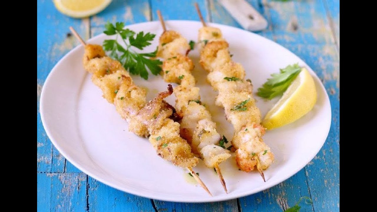 Spiedini di pesce al forno ... by Nonna IDA..! - YouTube