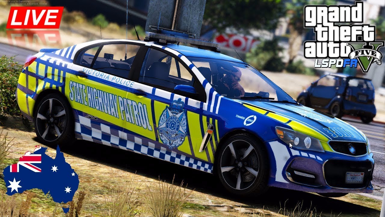 GTA 5 - LSPDFR Australia LIVE - NEW VICPOL Holden Commodore VF2 - State ...