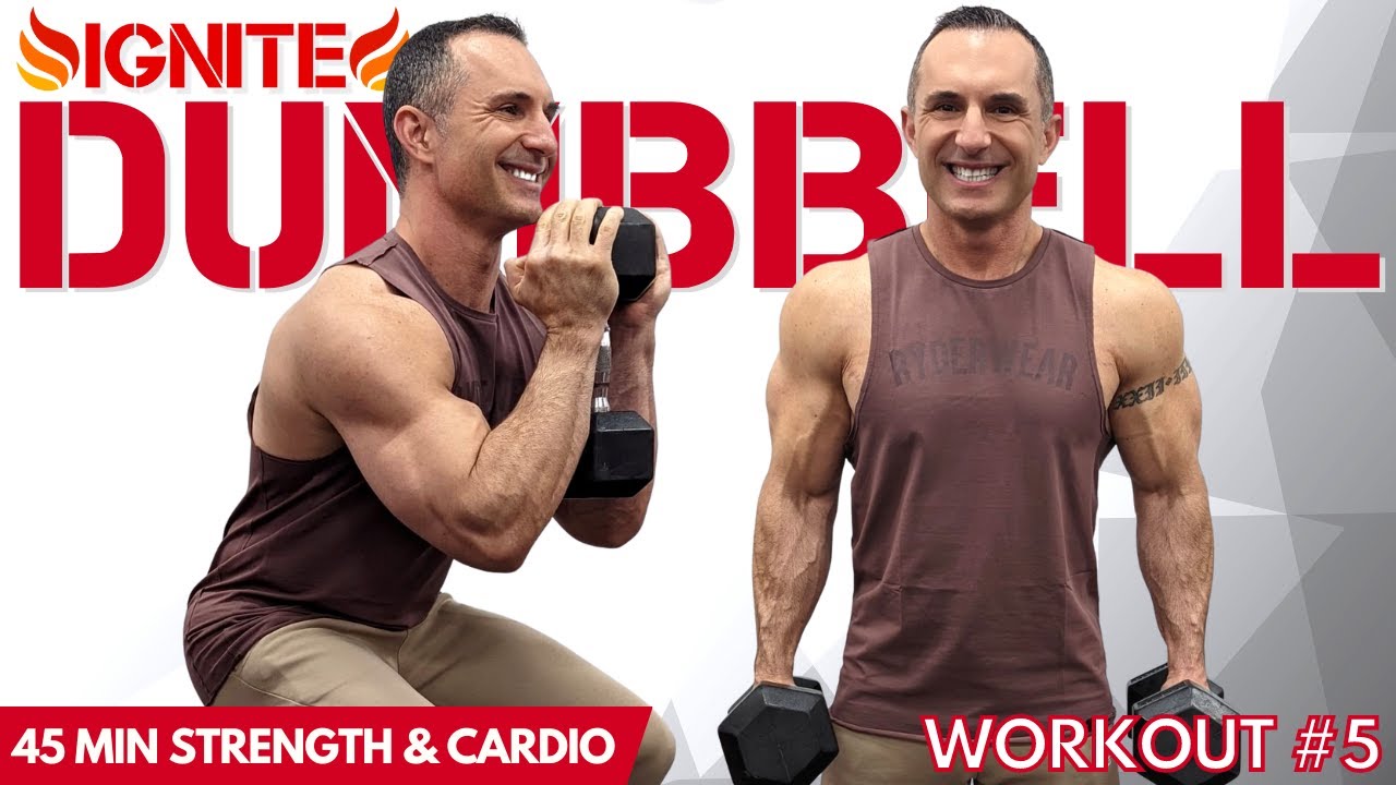 IGNITE #5 Home Dumbbell Workout To Get Toned Up For Summer Body. Get ...