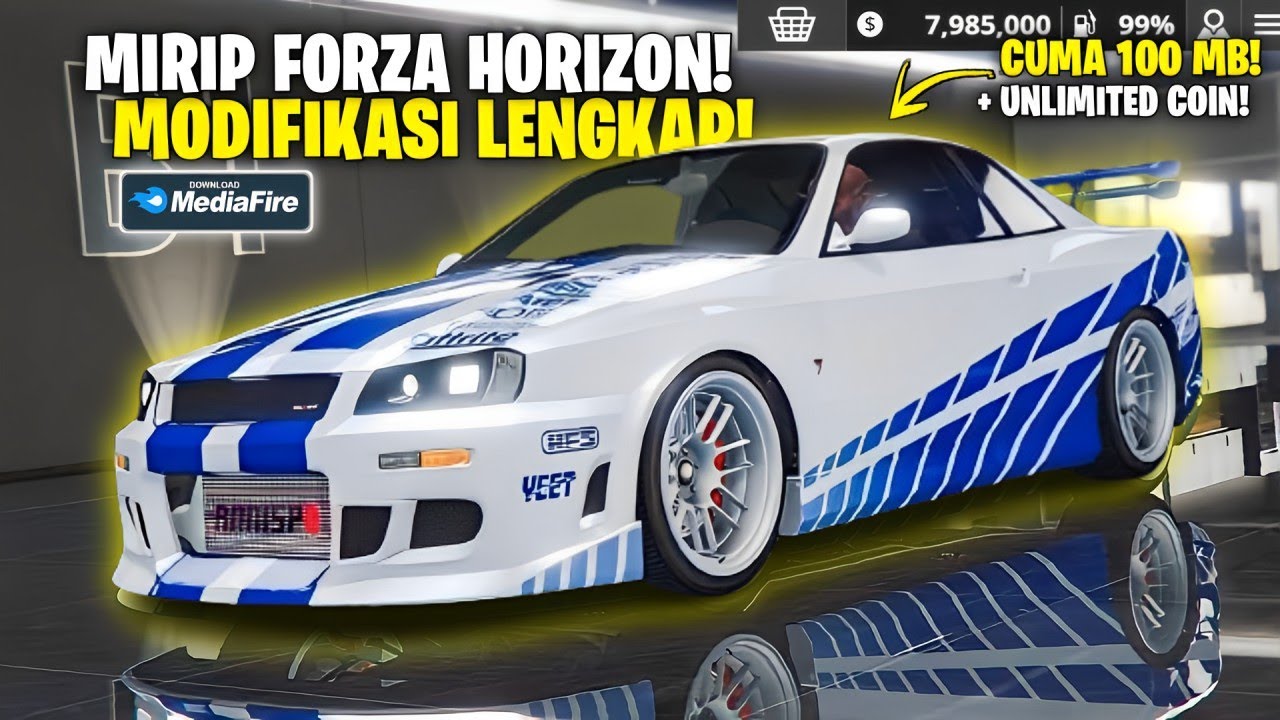 100 MB! Mirip FORZA Horizon Map Luas Bisa Modifikasi Lengkap Graffik HD ...
