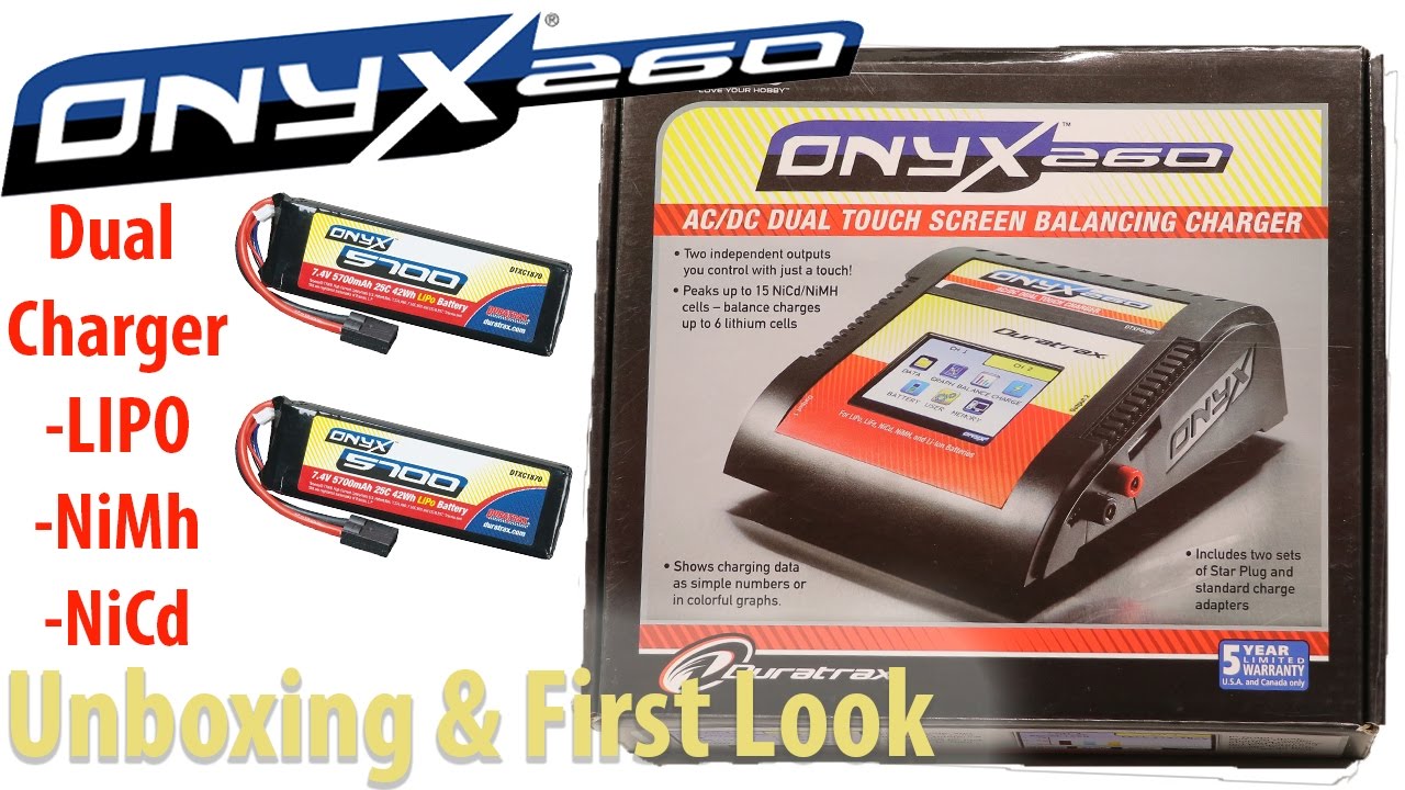 Onyx 260 Charger Unboxing and Review-Dual Lipo Battery Charger - YouTube
