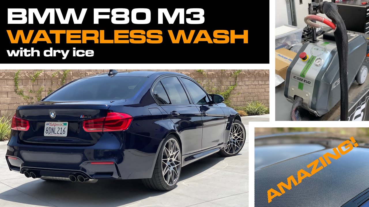 Amazing BMW F80 M3 Waterless Wash with Dry Ice - Dry Ice Detailing ...