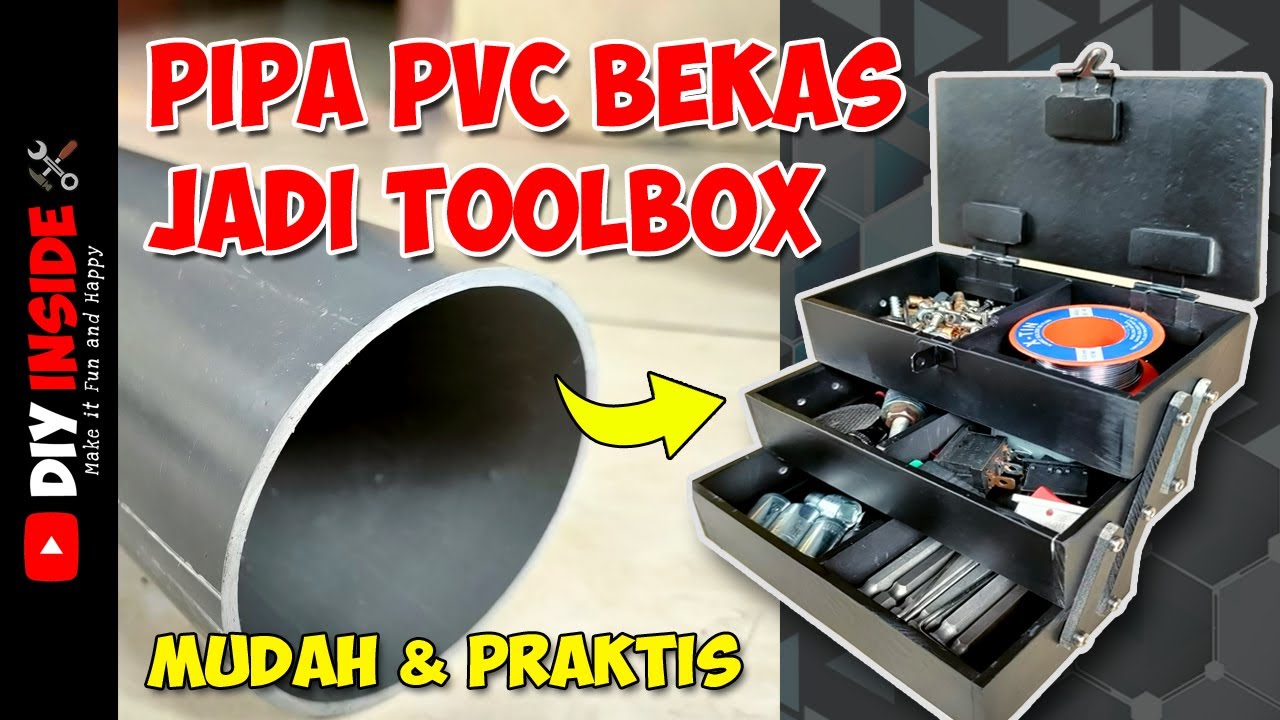 Cara membuat mini Toolbox dari pipa PVC - YouTube