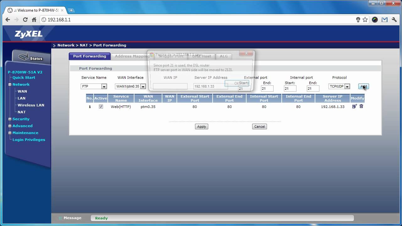 Tutorial Port Forwarding - YouTube