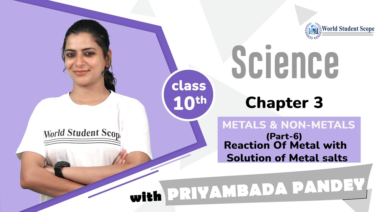 Metals & Non- Metals (Part-6)-Reaction of Metal with solution of other ...