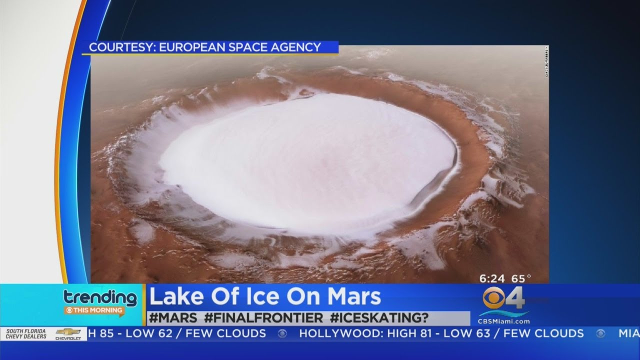 Trending: Mars' Ice Crater - YouTube