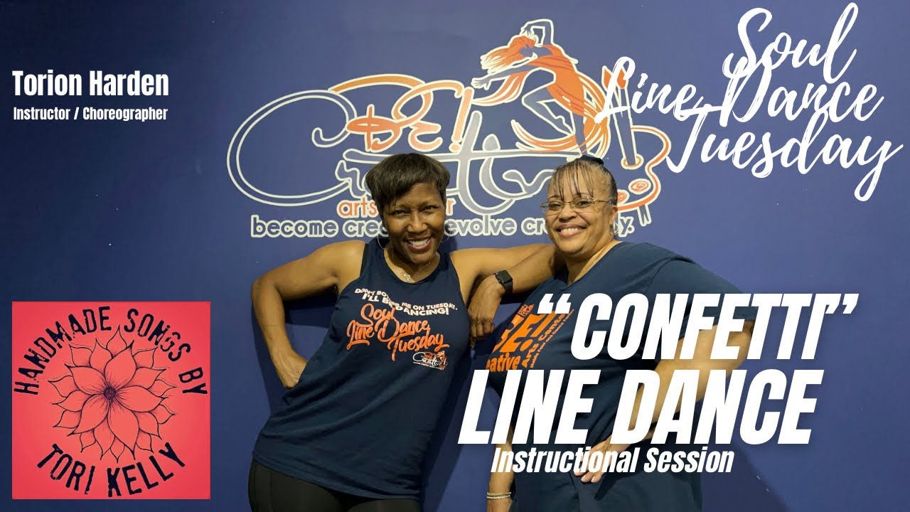 Soul Line Dance Tuesday LIVE! - “Confetti” Line Dance Instructional ...