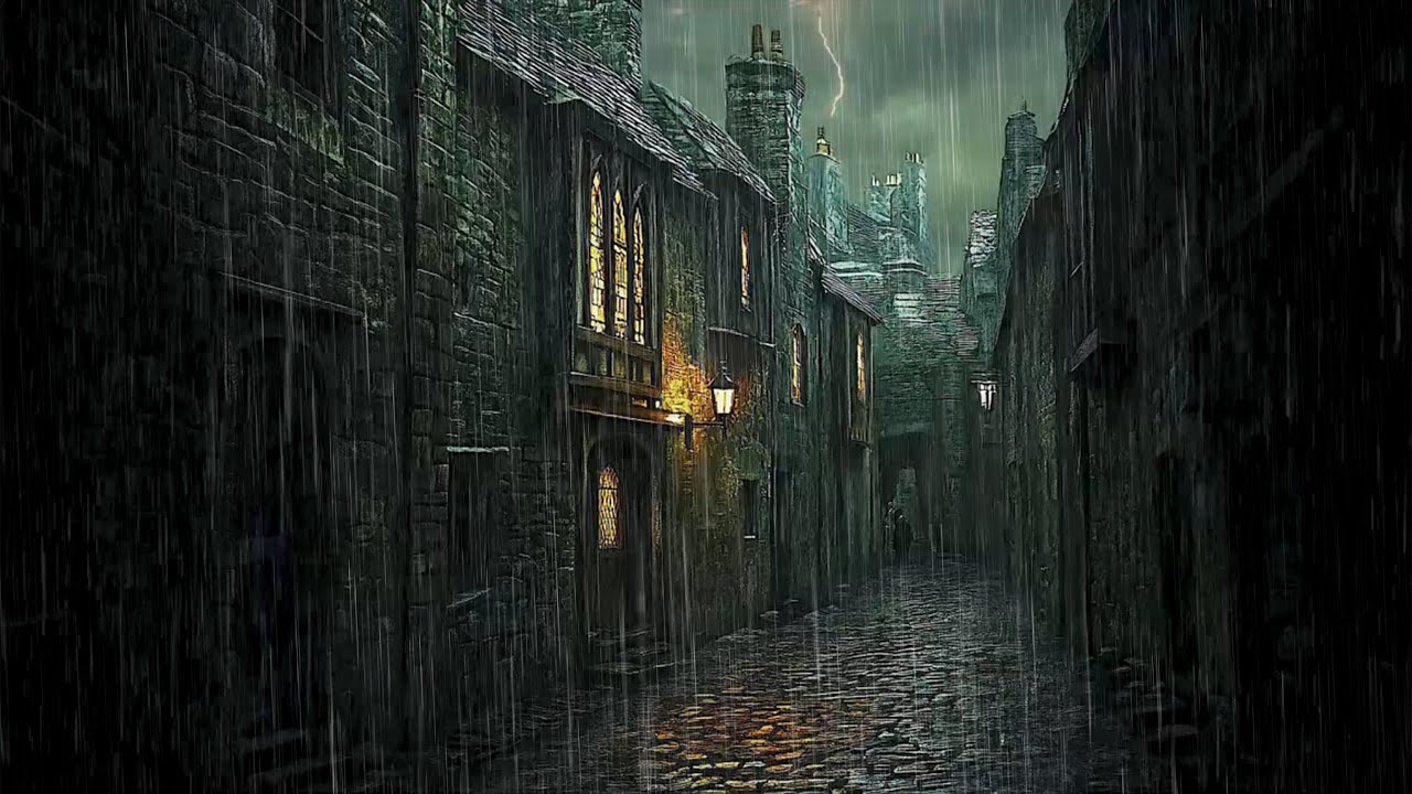 Discover How Rain in Medieval Town Alley Heal Insomnia 🏰 Feel the ...