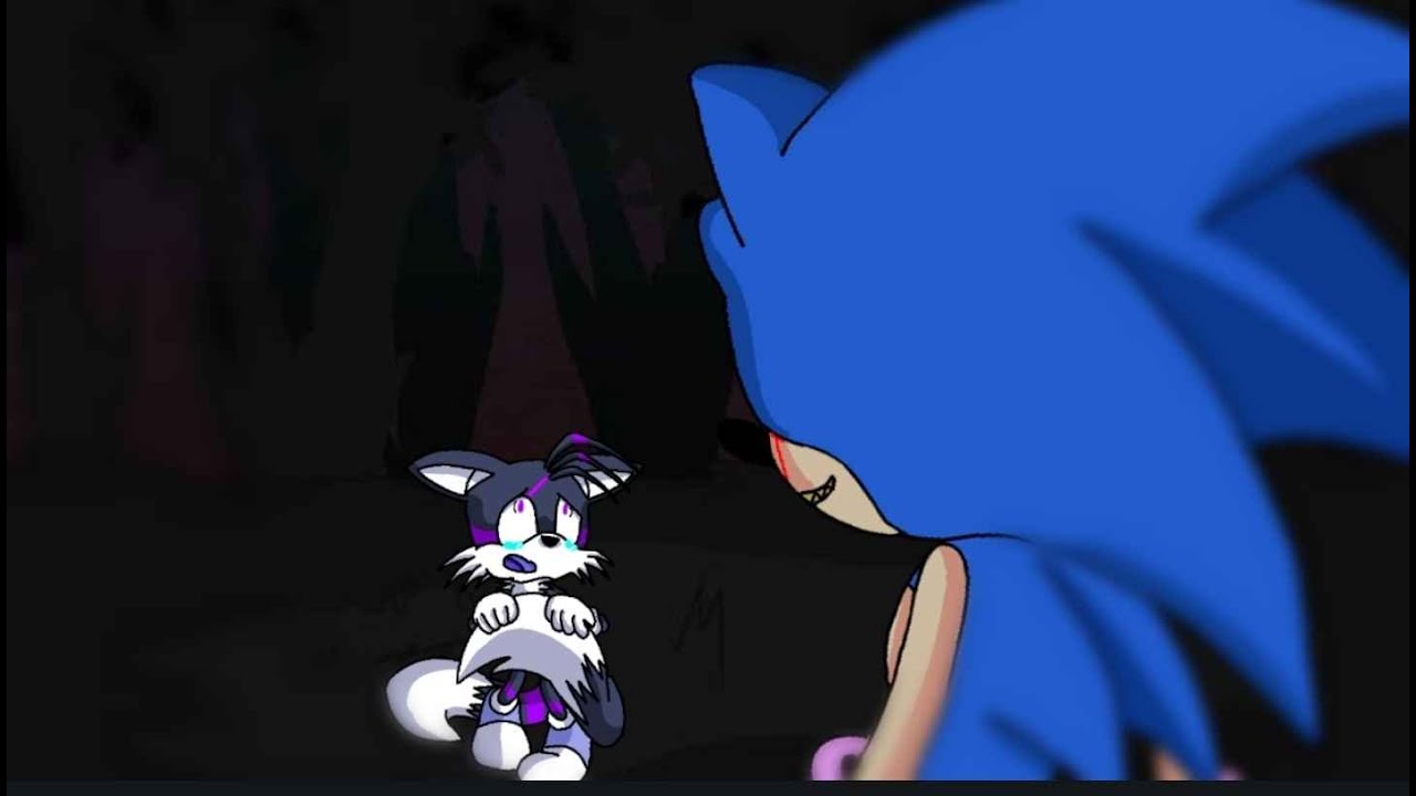 Being scared by Sonic.EXE in TD 1,2 LIVE! - YouTube