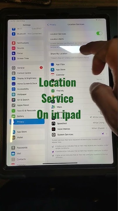 How to turn on location service on ipad or iPhone? - YouTube
