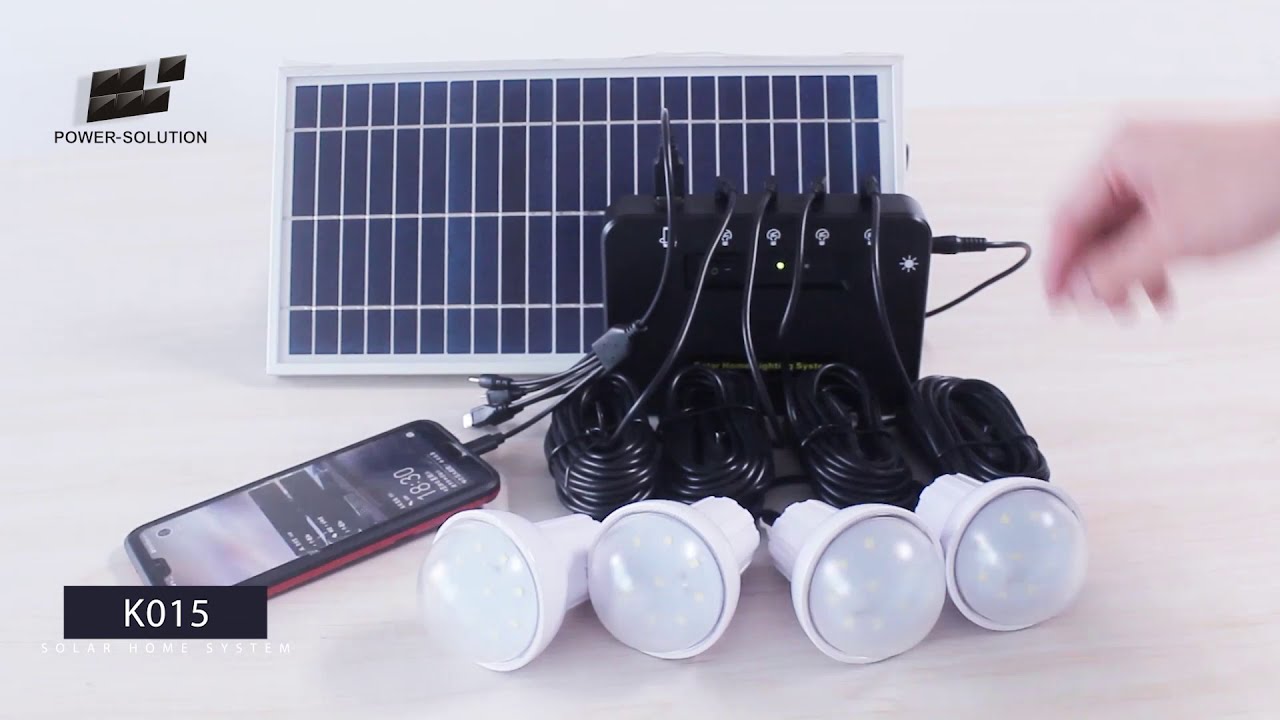 Solar Lighting Kit With 4 Bulbs,Cheap and Top Quality. - YouTube