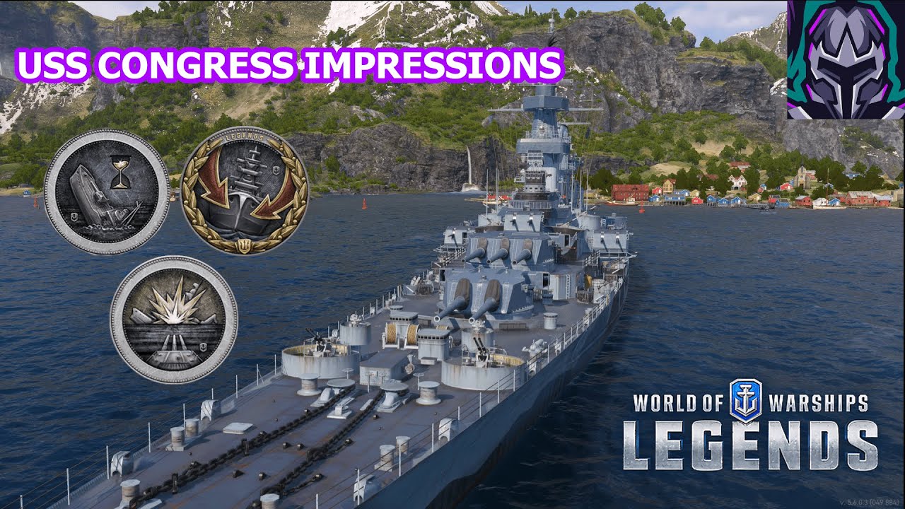 USS Congress Impressions | World of Warships Legends - YouTube