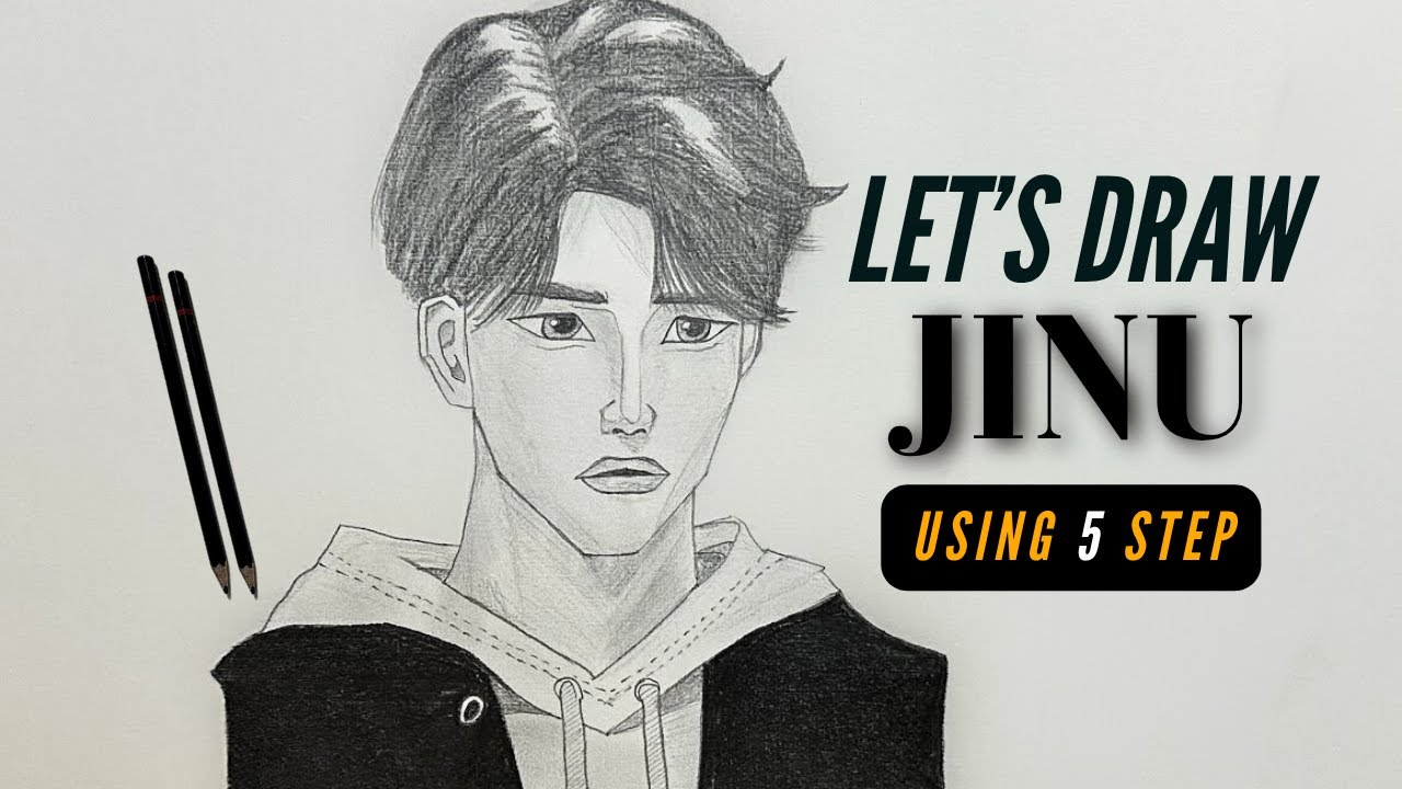 Draw Jinu from Kpop DEMON HUNTERS in 5 Easy Steps | for Beginners - YouTube