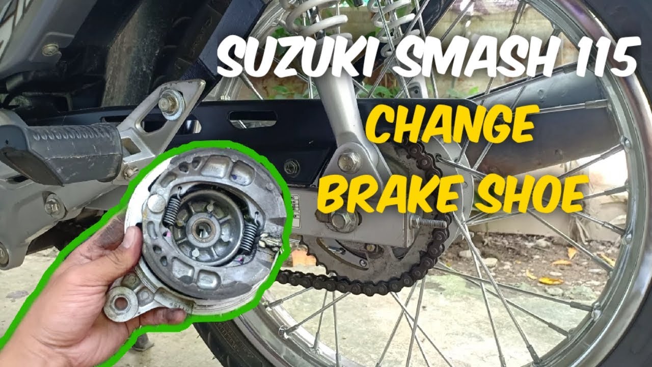 PAANO MAGPALIT NG BRAKE SHOE SA SUZUKI SMASH 115 | jhon mcqueen - YouTube