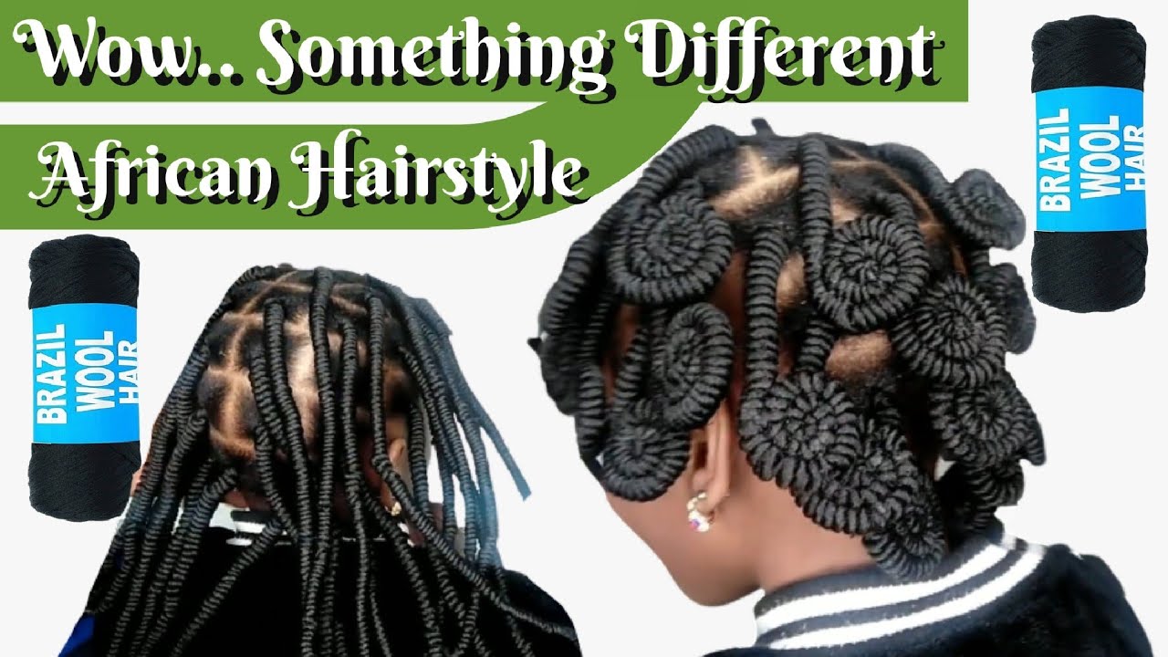 AFRICAN CORKSCEWS COBOKO TWISTS USING BRAZILIAN WOOL /Kids Hairstyles ...