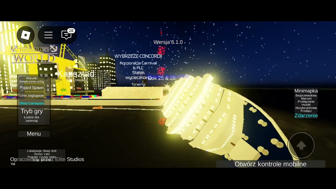 TSW ROBLOX COSTA CONCONDRIA ZATONIĘCIE. - YouTube