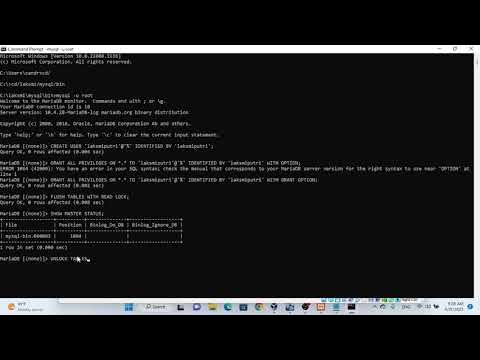 Tugas Video 4 - Membuat Replikasi 1 Arah (Master to Slave) Pada CMD - YouTube