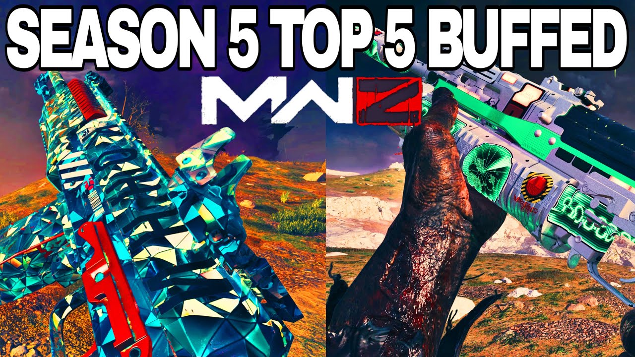 Top 5 BUFFED Weapons in MW3 Zombies After Season 5 Best loadout - YouTube