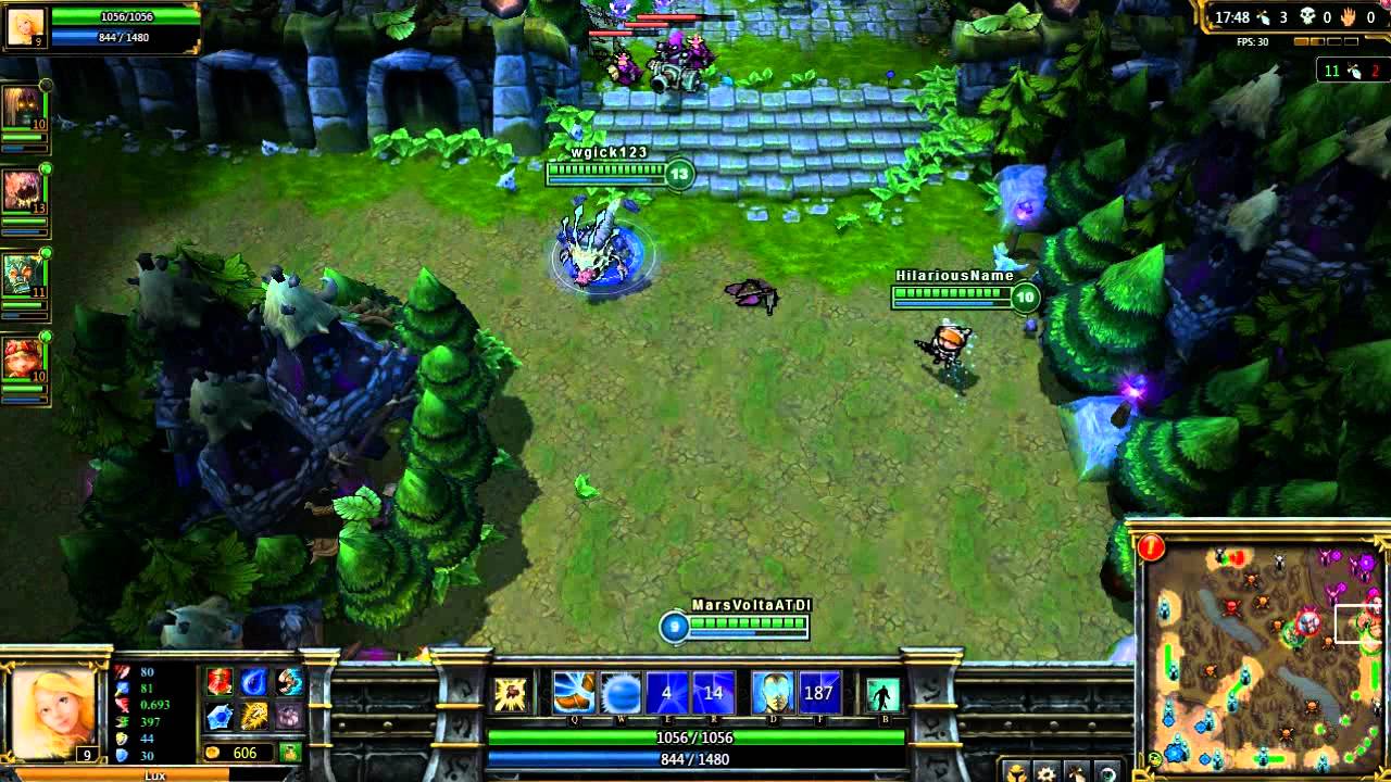 Lux Gameplay League Of Legends - YouTube