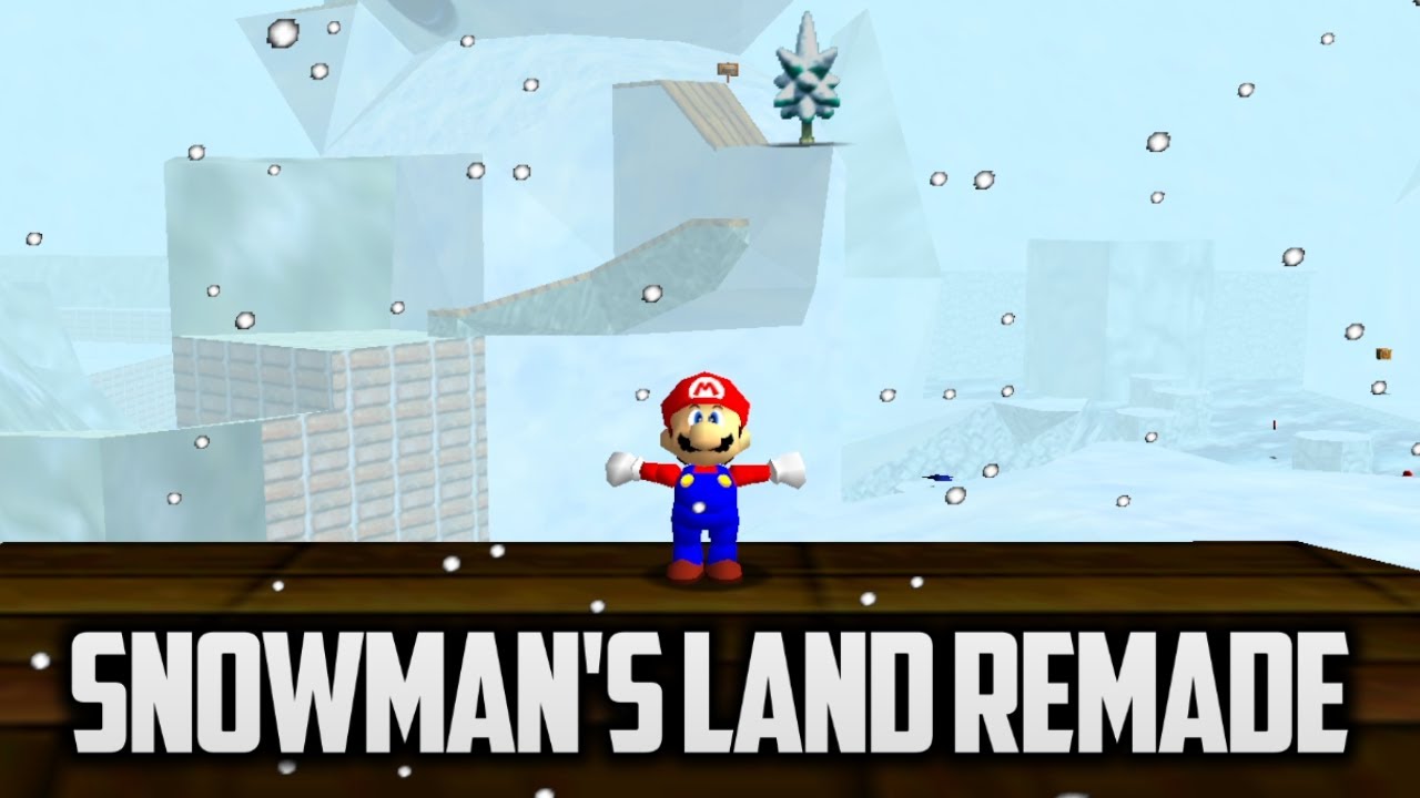 ⭐ Super Mario 64 - Snowman's Land Remade - YouTube