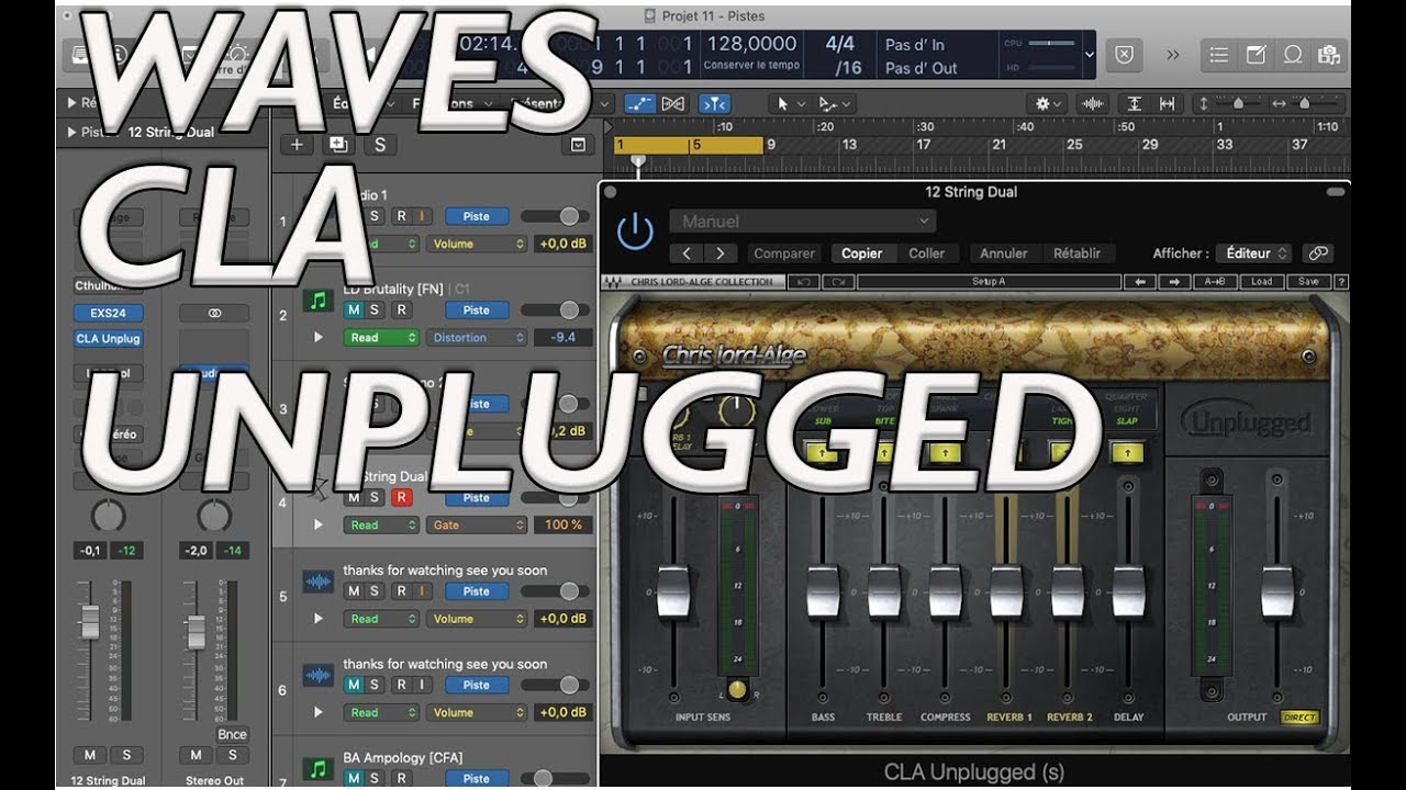 WAVES CLA UNPLUGGED plugin test and review - YouTube