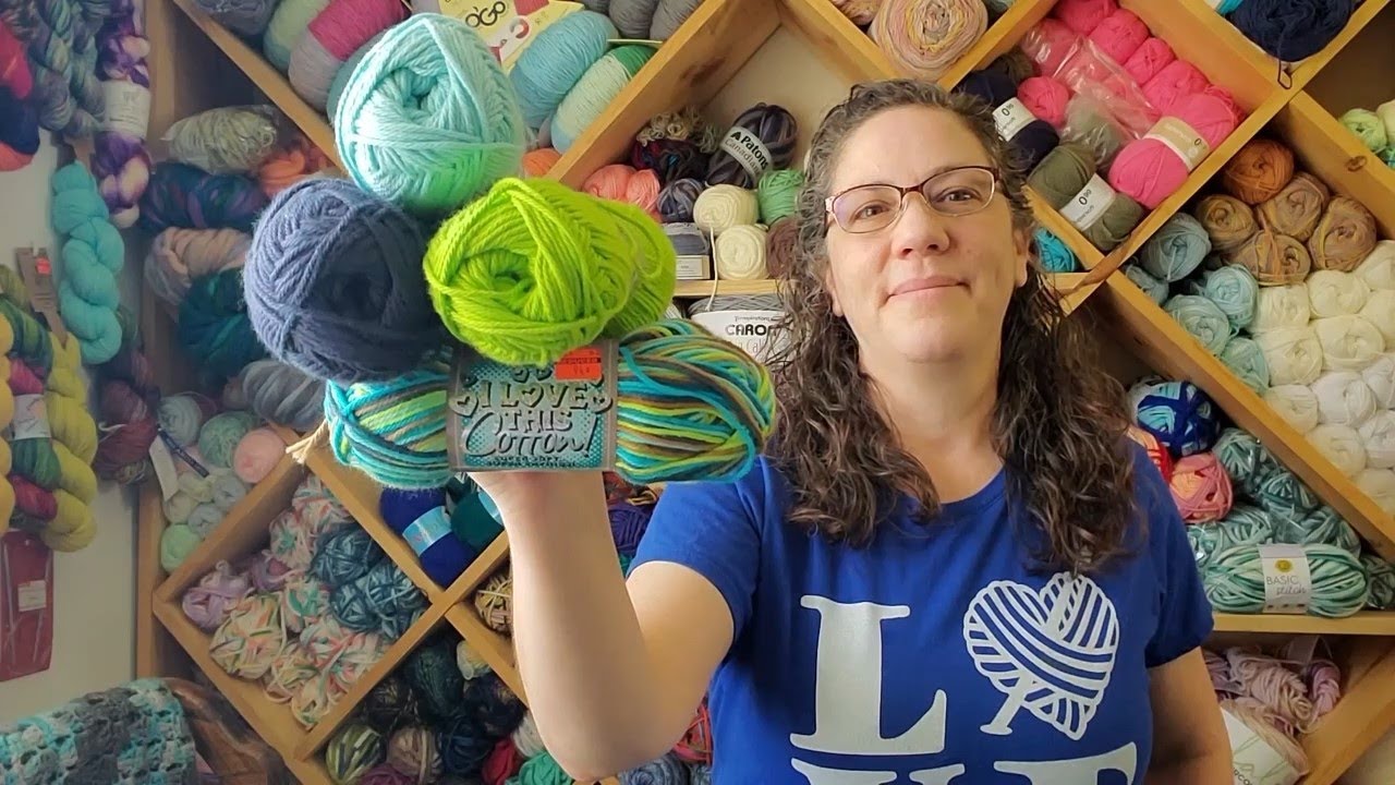 Crochet with I Love This Cotton yarn! - YouTube