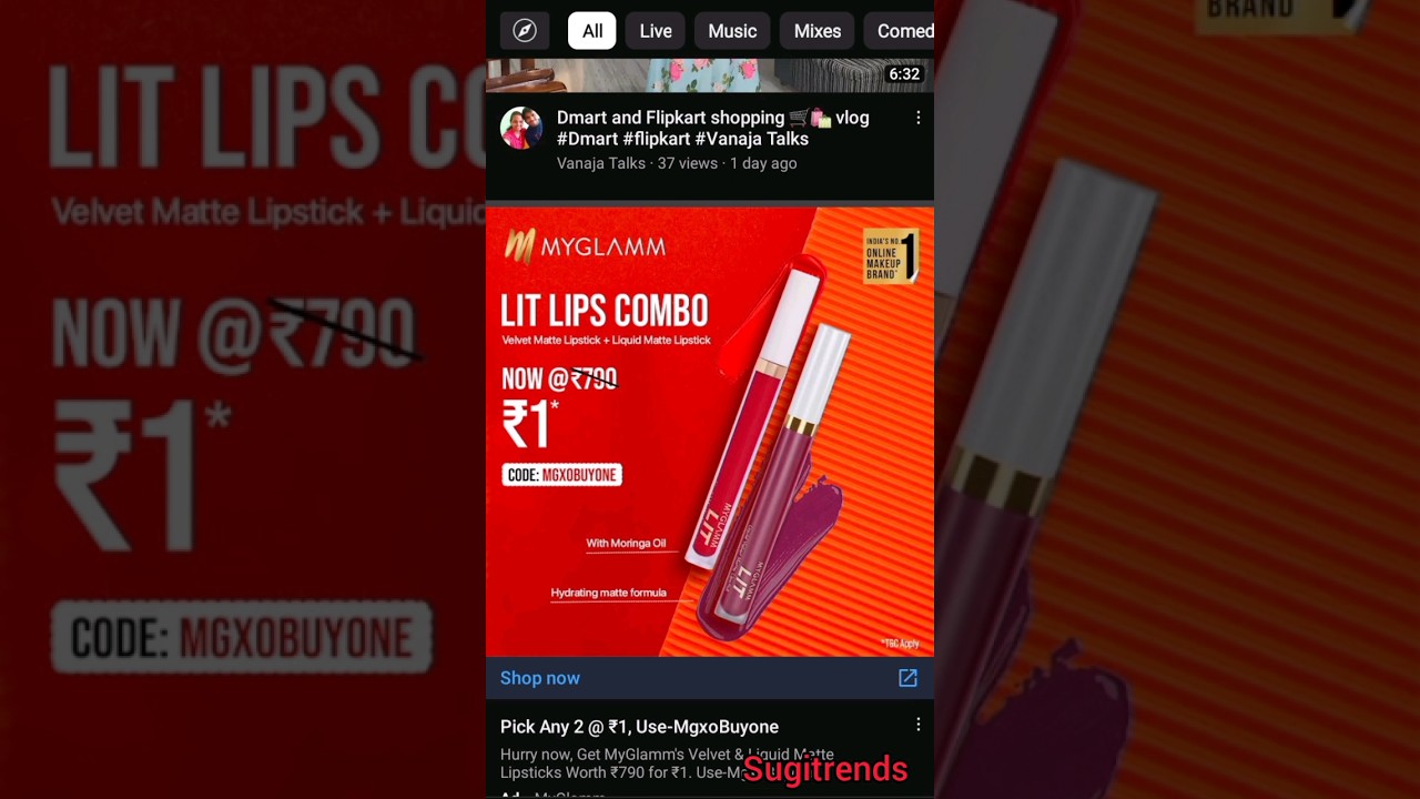 1Rs only! Real or Fake?😯 #makeup #skincare #lipstick #lips #myglamm # ...