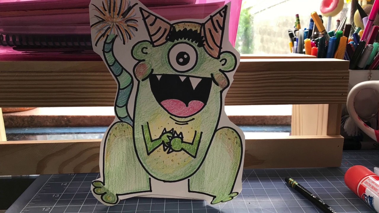The Color Monster (pt. 3): Make Your Monster POP-UP! - YouTube