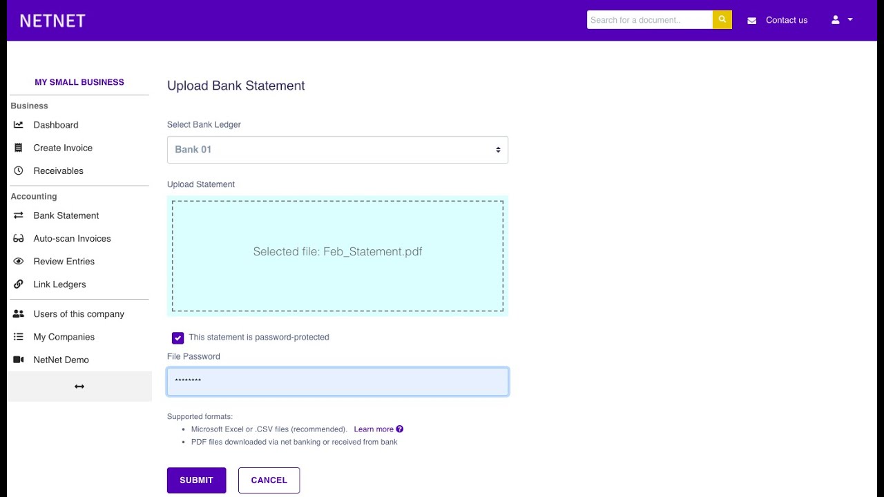 Upload your Bank Statement - YouTube