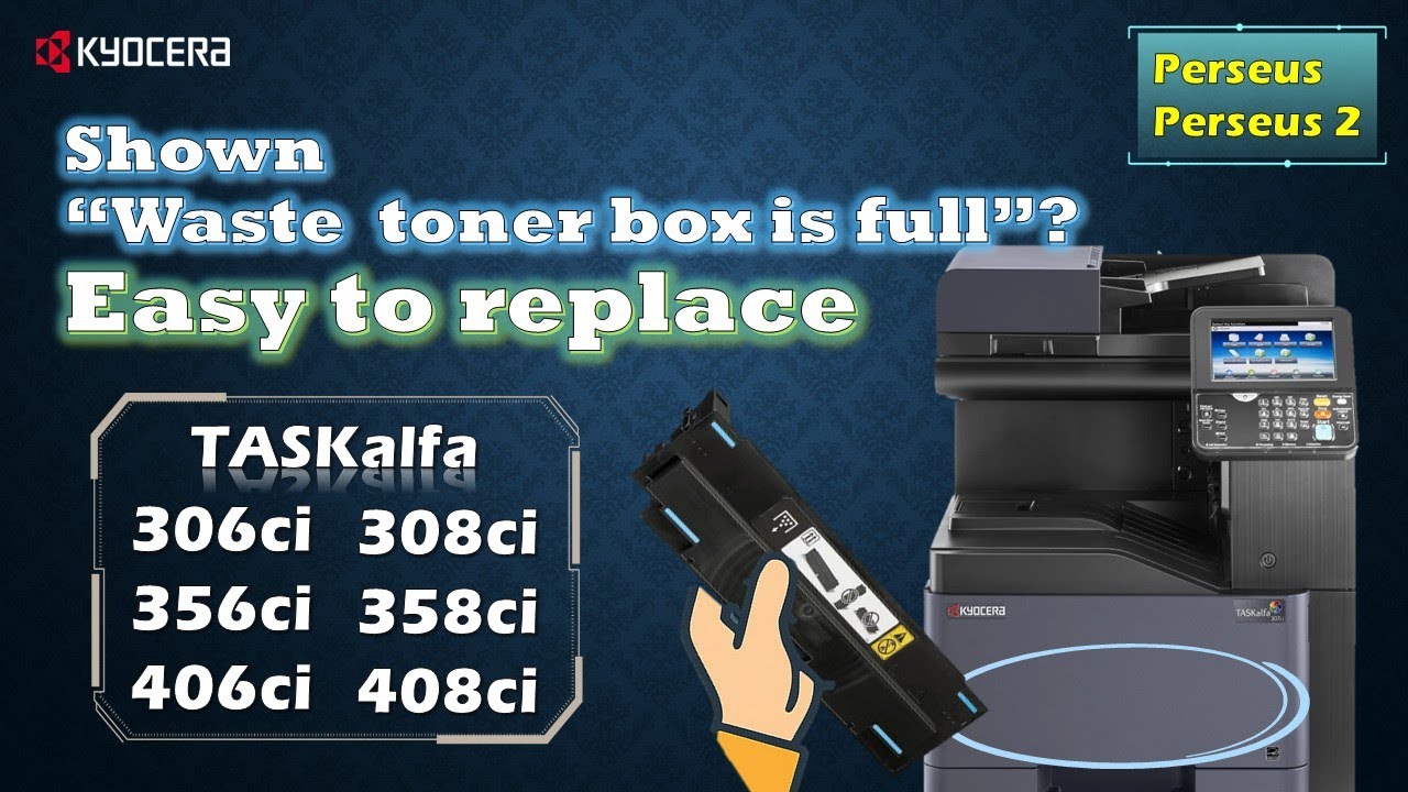 KYOCERA｜Waste Toner Box Replacement｜Easy｜Change｜更換廢碳粉盒不求人｜English ...