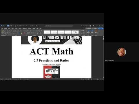 ACT Math: Ratios and Fractions - YouTube