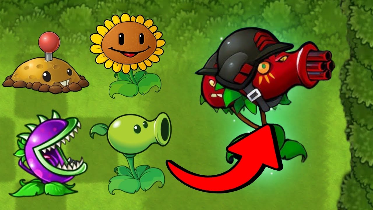 All Plants Transformed Into CHERRY SHOOTER! - YouTube