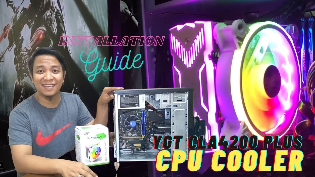 PAANO MAG-INSTALL NG YGT 4200 PLUS CPU COOLER? - YouTube
