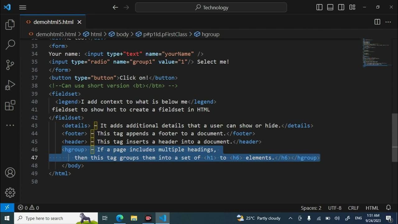 HTML5 Elements - YouTube