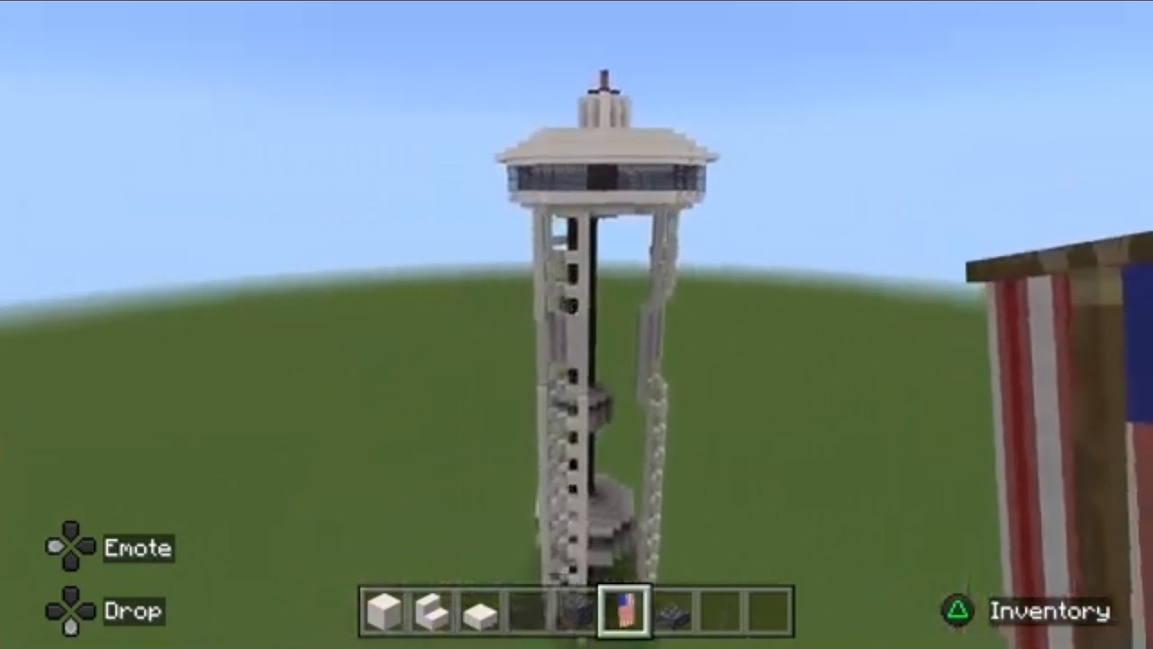Building the Seattle Space Needle in Minecraft - YouTube