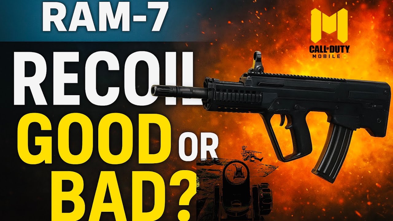 🔥 NEW RAM-7 Gameplay in Season 8 | Recoil Good or Bad? | COD Mobile 🔥 ...