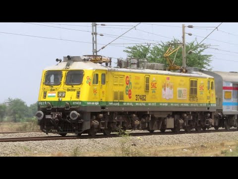 SKC Ghee Navjivan Express Cruising towards Udhna - YouTube