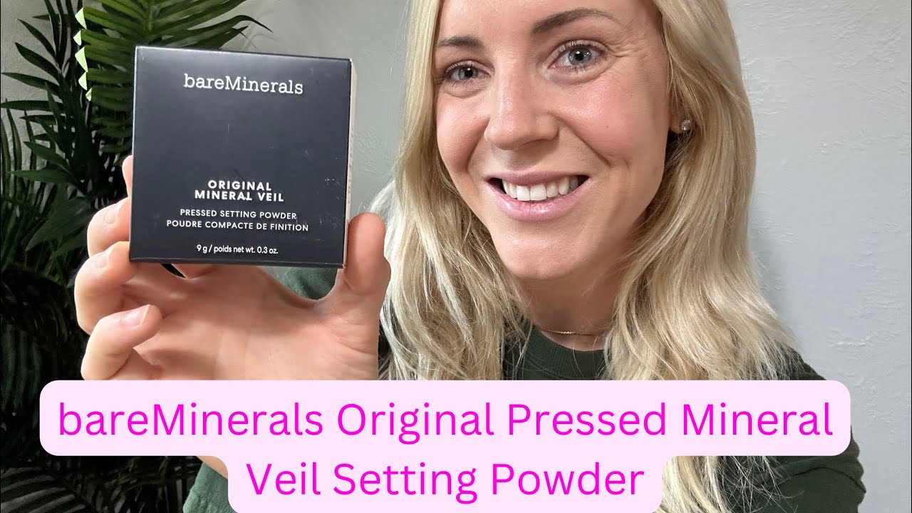 bareMinerals Original Pressed Mineral Veil Setting Powder Review! - YouTube