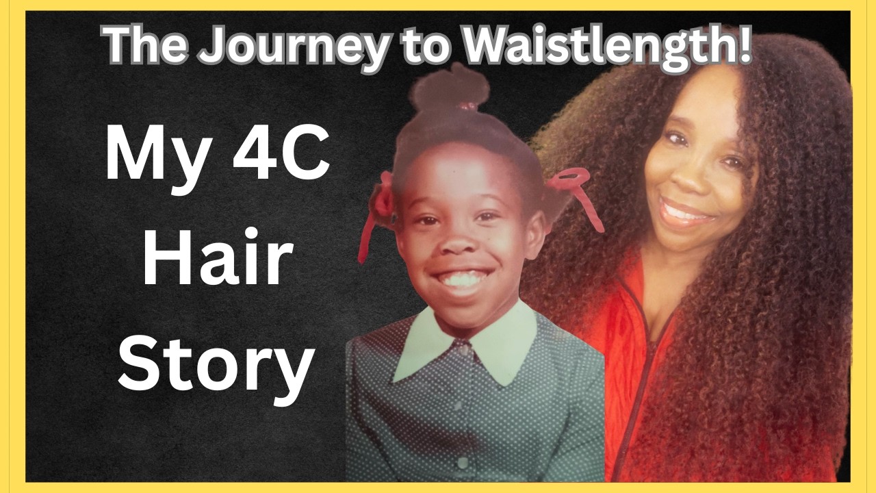 My Hair Growth Story: From 1-inch to Waist length 4c hair - YouTube