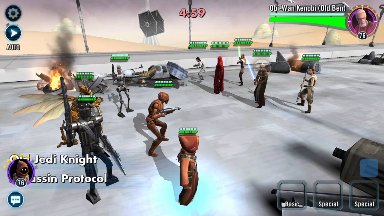 SWGOH: Droid team in action - YouTube