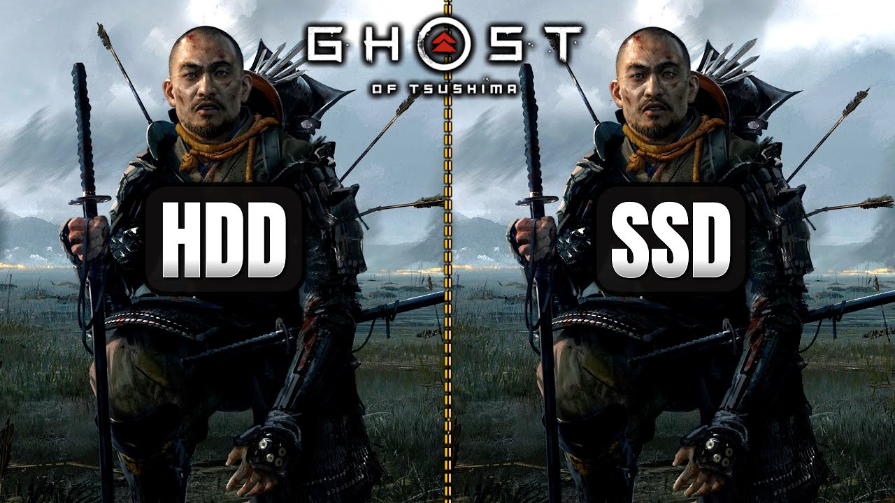 HDD vs SSD - Ghost of Tsushima - Load Time & Gameplay Comparison - YouTube