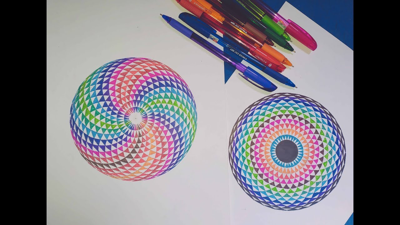 how to make a mandala - YouTube