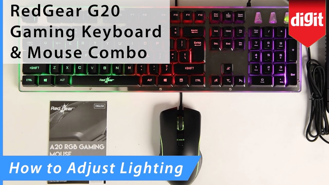 RedGear G20 Gaming Keyboard and Mouse Combo - How to Adjust Lighting ...