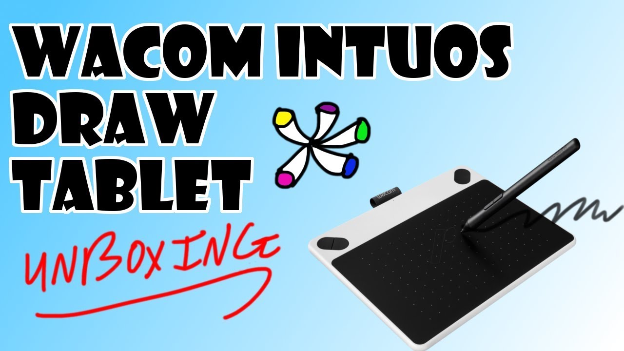 Wacom Intuos Draw Tablet Unboxing (White) - YouTube