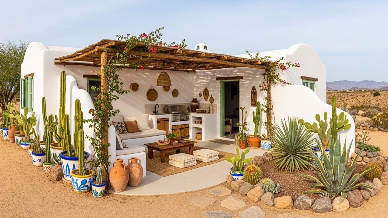 45 Stunning Adobe Tiny Homes With Outdoor Kitchens And Desert Views ...