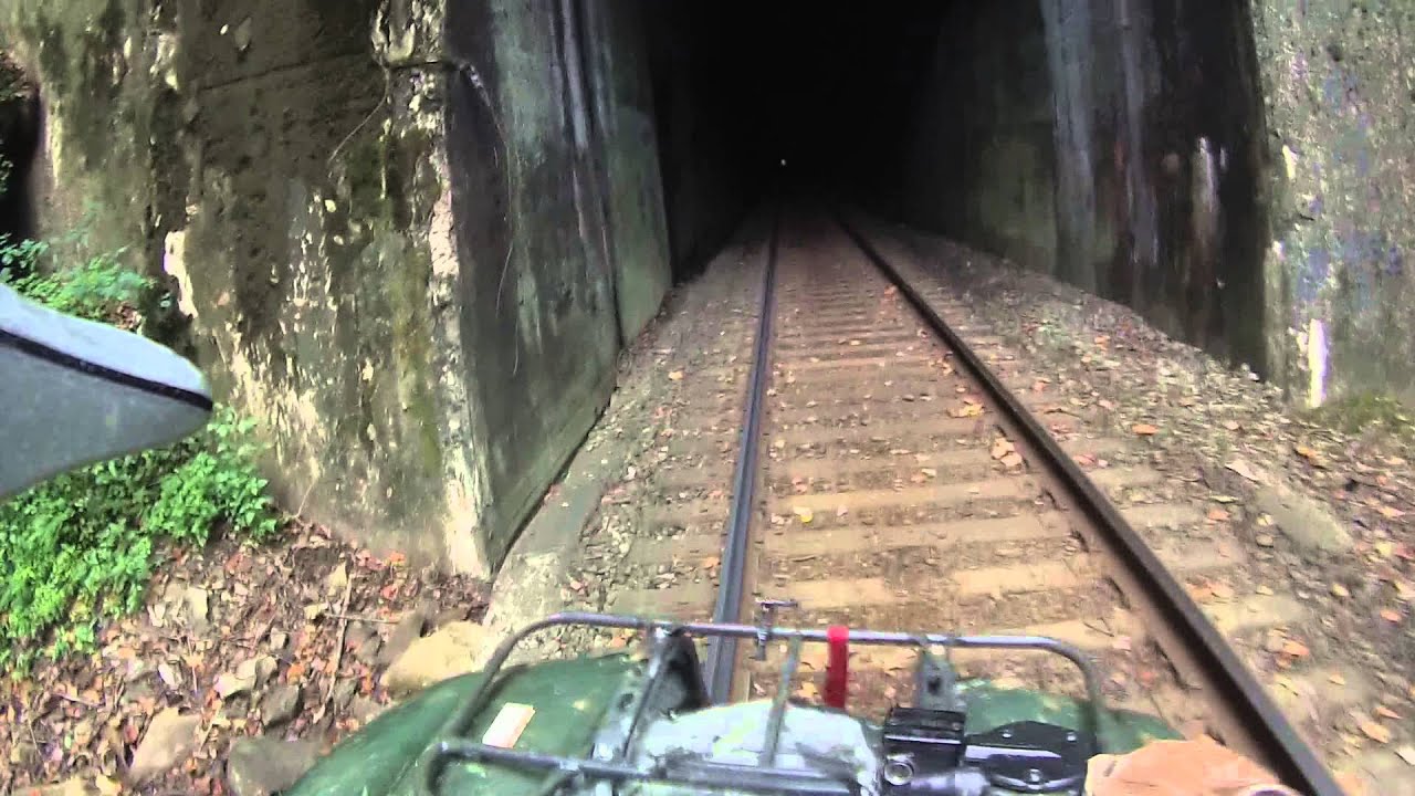 Train tunnel ride. - YouTube