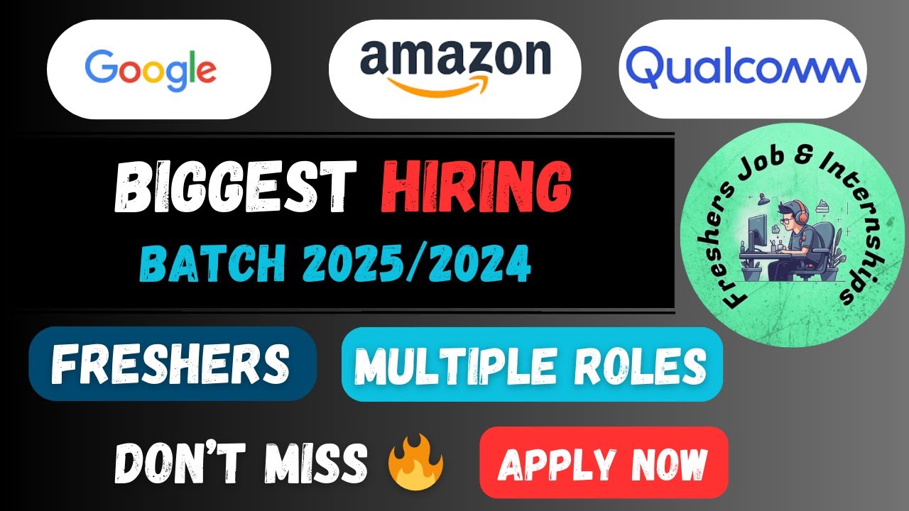 Multiple Hiring for Freshers | Off Campus Drive | Batch 2023, 2024 ...
