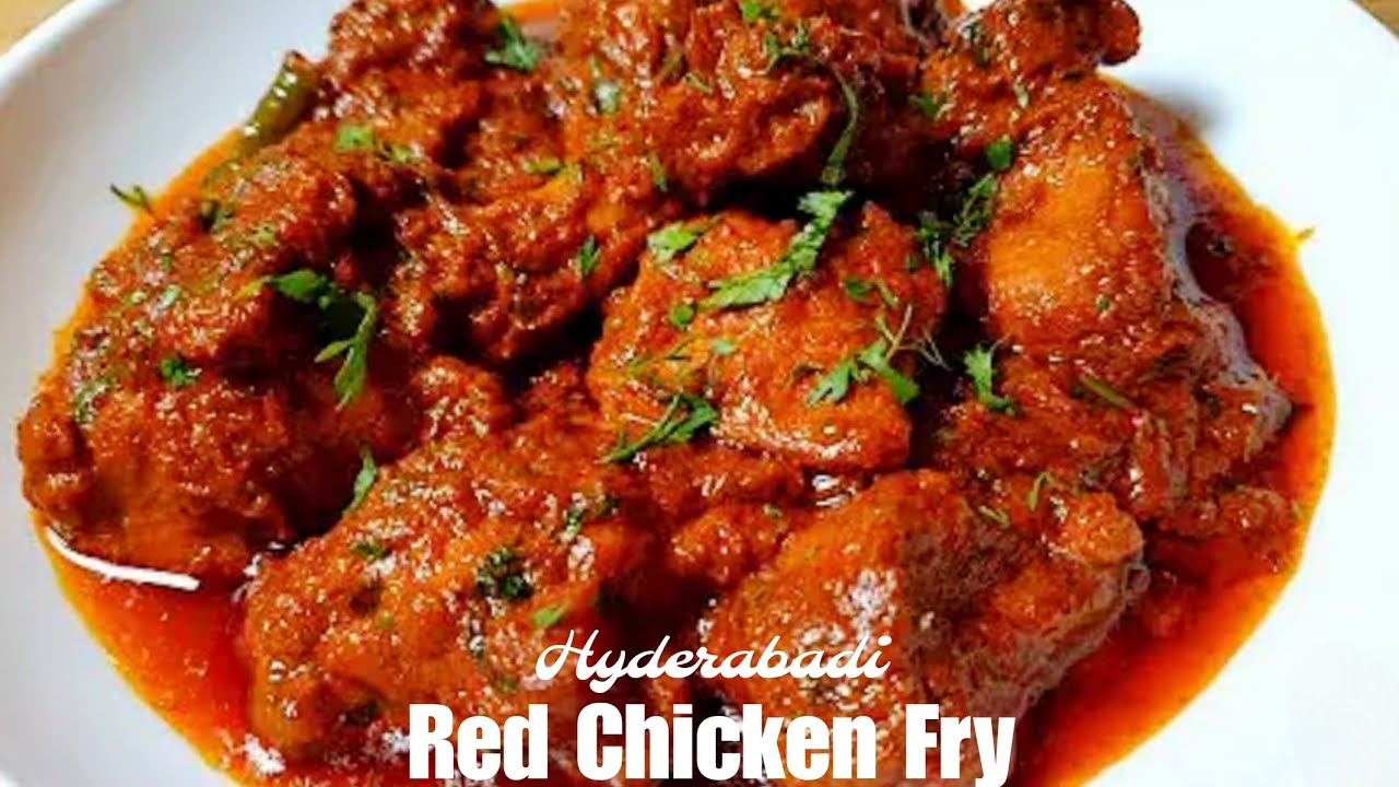 ಹೊಸ ರೀತಿಯ ರೆಡ್ ಚಿಕನ್ ಫ್ರೈ | Red chicken fry recipe in pressure cooker ...
