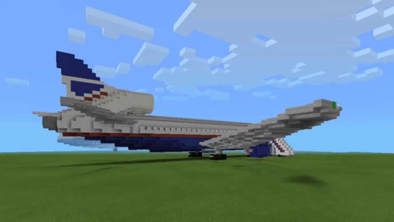 MINECRAFT PE LOCKHEED l-1011 TRISTAR - YouTube