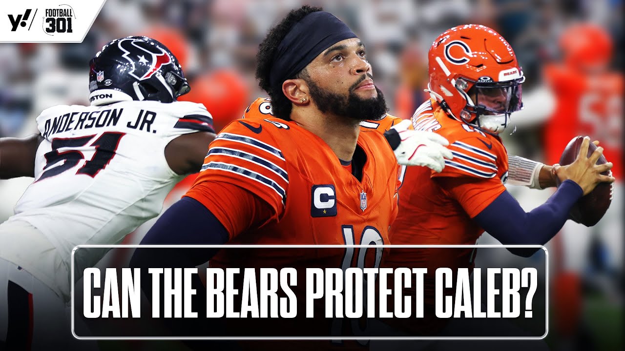 Bears STRUGGLE to Protect CALEB WILLIAMS: Texans DOMINATE Defense ...